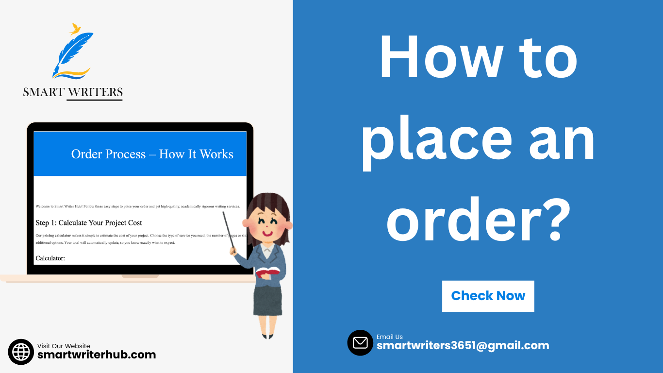 Order Process - Easy Steps to Get Your Custom Writing | Smart Writer Hub